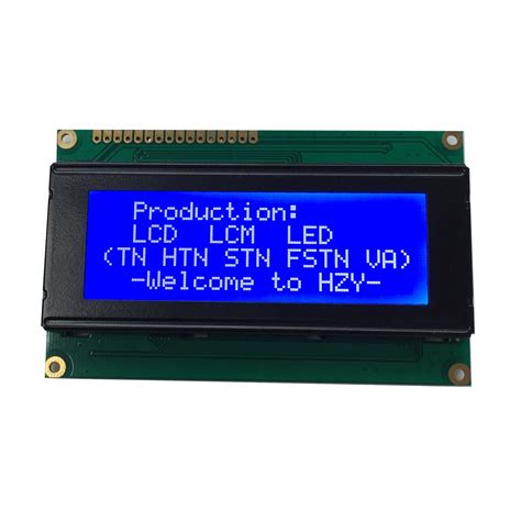 China Supplier ODM 20X4 LCD Character Datasheet Table List Display LCD Module And LCD Display