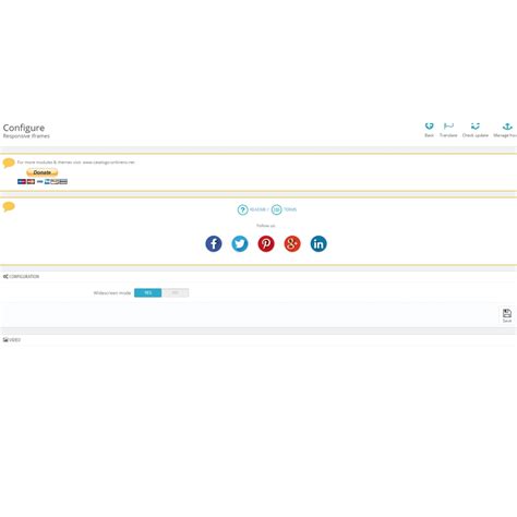 Responsive Iframe Prestashop Module