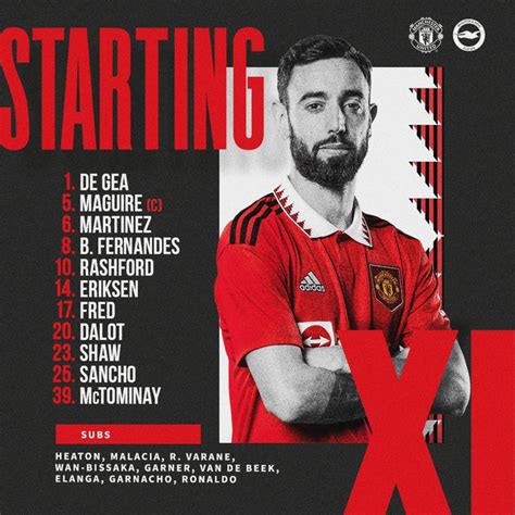 曼联vs布莱顿首发：c罗替补！b费领衔 拉什福德、马奎尔出战pp视频体育频道