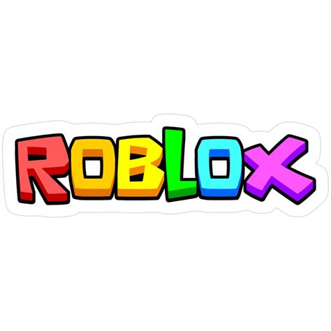 Roblox Rainbow Gaming Design Art Sticker In 2025 Sticker Art Design
