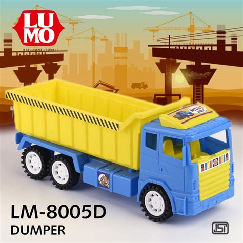 Heavy Duty Friction Powered Construction Dumper Toy With Lifting
