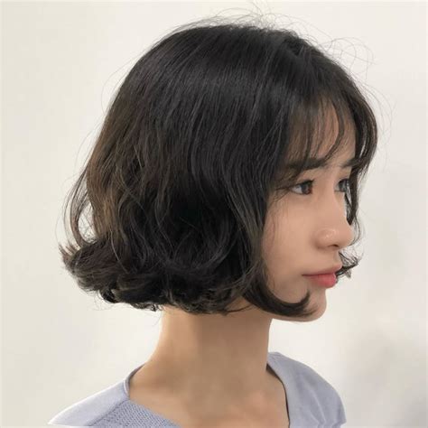 광주헤어샵 레이어드컷 단발컷 단발펌 보니펌 모즈펌 On Instagram “발랄한 느낌의 단발 통통튀는 매력에 Cs컬믹스펌 생기있어보이는 스타일로 막 묶어도 예쁜