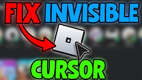 How To Fix Roblox Invisible Mouse Roblox Cursor Missing Fix Missing Cursor Roblox Youtube