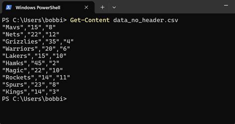 Powershell How To Use Import Csv With No Headers Collecting Wisdom