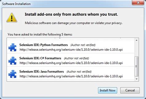 Installing Selenium Ide Ngdeveloper