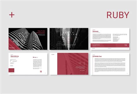 Ruby Keynote Шаблоны презентаций Включая лейтмотив и слайды Envato