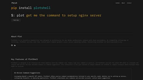 Plotsh Your Ai Powered Command Line Assistant Creatiai