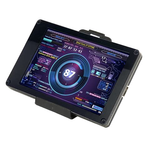 Computer Temp Monitor AIDA64 3 5 Inch IPS USB Mini Screen 360 Degree Rotation Computer