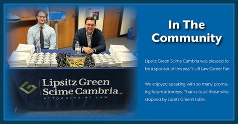Lipsitz Green Scime Cambria Was Pleased To Be A Sponsor Of This Years