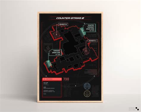Counter Strike X Inferno Map Poster Game Wall Art Poster Print Art Poster Gift Wall