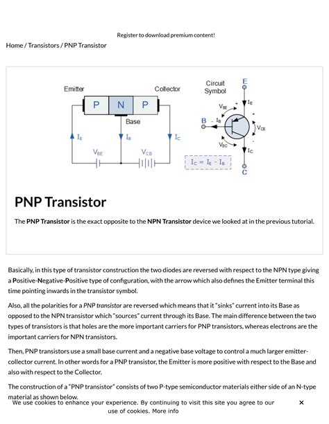 Solution Pnp Transistor Tutorial The Bipolar Pnp Transistor Studypool