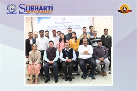 Training Course On Statistical Data Analysis Using R Software Subharti University News