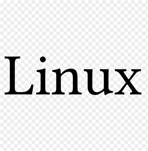 Simple Linux Text Logo Png Toppng