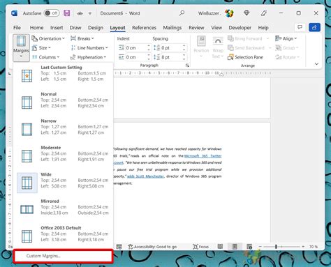 How To Change Margins In Word