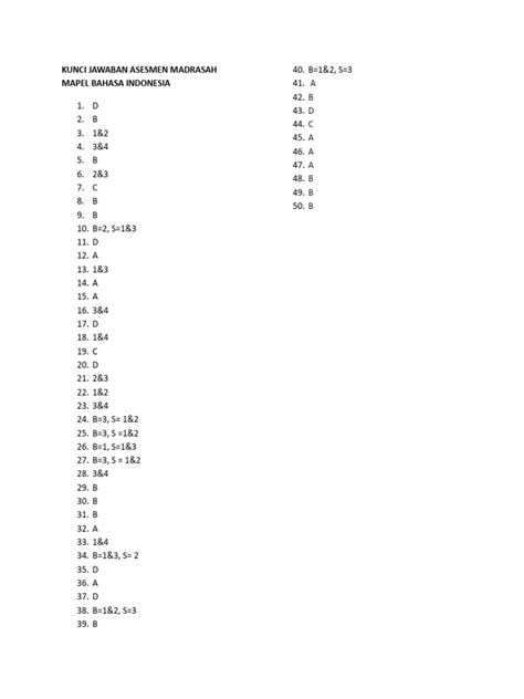Kunci Jawaban Am Bindo 2024 Bamy Pdf