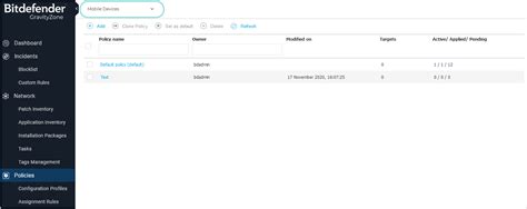 Configuring Mobile Device Policies