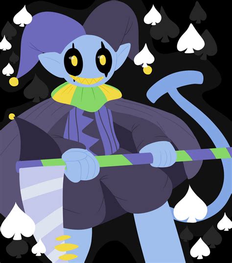 Lineless Jevil Art By Cyberfell On Deviantart