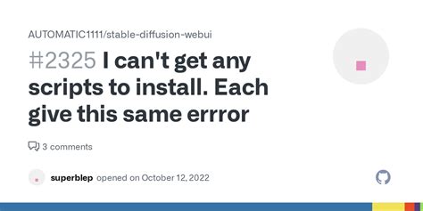 I Can T Get Any Scripts To Install Each Give This Same Errror Issue Automatic