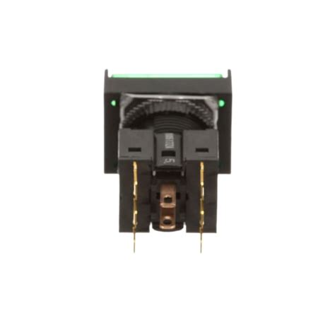 Omron Automation A165L JGM 24D 2 Pushbutton Switch DPDT On Off 5A 125VAC 24V LED