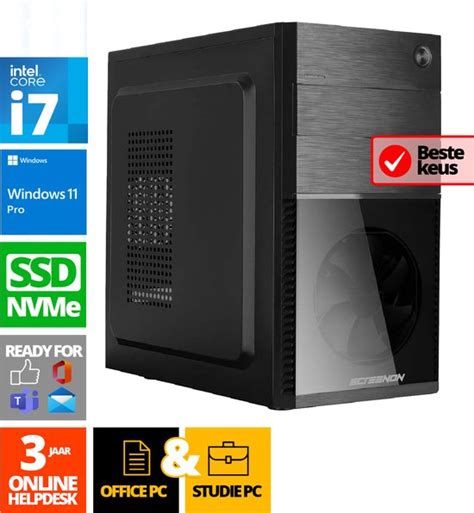 Intel Compleet Pc Intel Core I7 32 Gb Ddr4 1 Tb Ssd Nvme Windows 11 Pro Bol