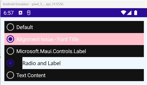 RadioButton Content Renders Type On Android Issue Dotnet Maui GitHub