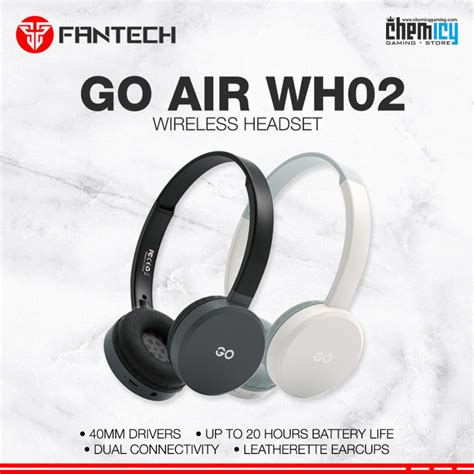 Jual Fantech Go Air Wh Wireless Bluetooth Gaming Headphones Shopee Indonesia