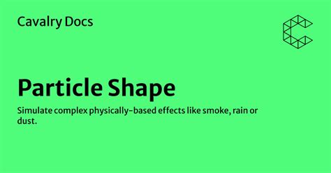 Particle Shape Cavalry