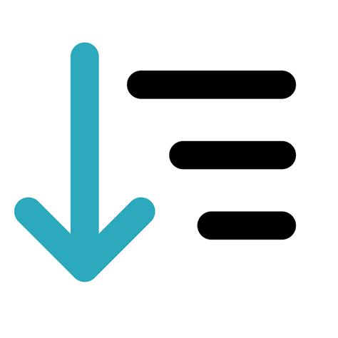 Sort Ascending Vector Svg Icon Svg Repo