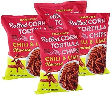 Trader Joes Rolled Corn Tortilla Chips Chili And Lime