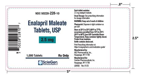 Dailymed Enalapril Maleate Tablet