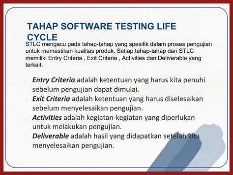 2 Software Testing Life Cycle Siklus Hidup Pengujian Perangkat Lunakpdf