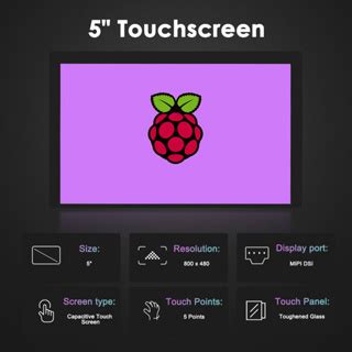 Raspberry Pi Touchscreen Monitor Inch Portable IPS USB Monitor Teaching Display Home Security