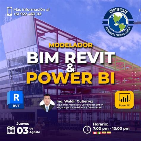 Modelador Bim Revit And Power Bi Consejo Departamental Del Callao