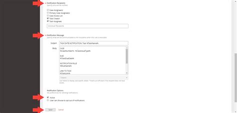 ethicspoint create a notification for tasks that are due