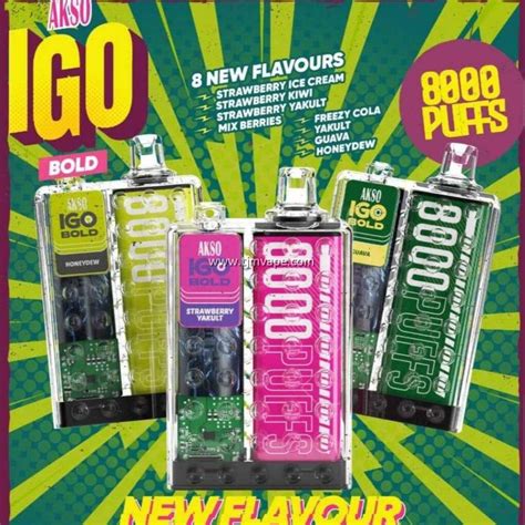 Akso Igo And Igo Bold 8000 Puffs Disposable Pod