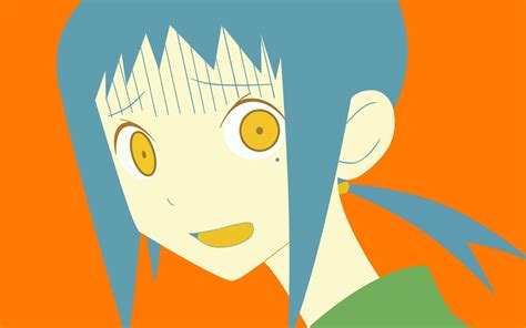 Девушка с голубыми волосами в аниме Sayonara Zetsubou Sensei обои для рабочего стола картинки