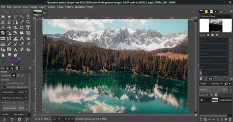 How To Straighten A Photo With GIMP