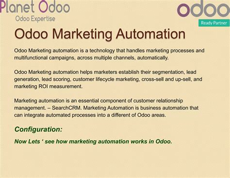 Odoo Marketing Automation Ppt