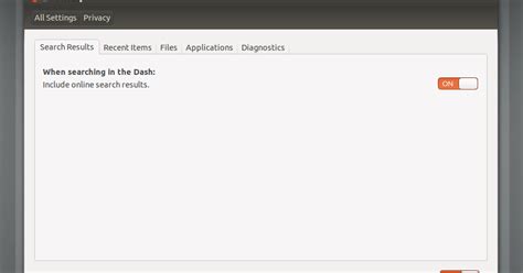Ubuntu 1210 Gets Option To Disable Online Search Results In Dash Unity 680 ~ Web Upd8