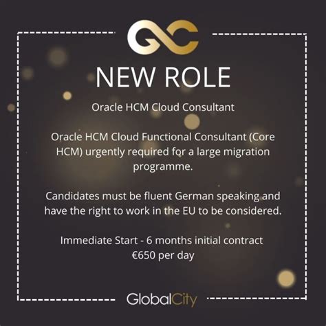 Globalcity On Linkedin Oraclecloud Oraclehcm Oraclejobs