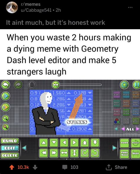 A Geometry Dash Meme Got Popular In R Memes R Geometrydash