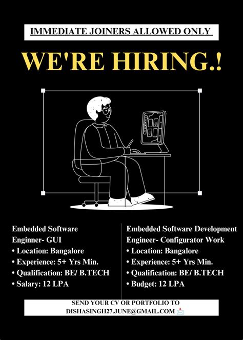 Disha Singh On Linkedin Were Hiring For Embedded Software Engineer And Embedded Software