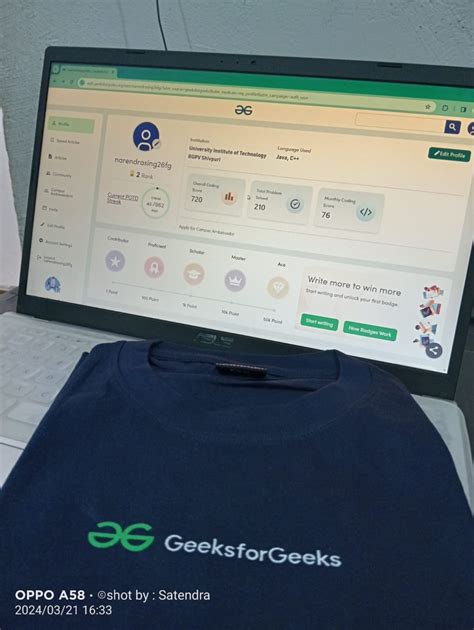 Narendra Singh Dhakad On Linkedin Gfg Sandeepjain Potd Gfggoodies Coding Programming