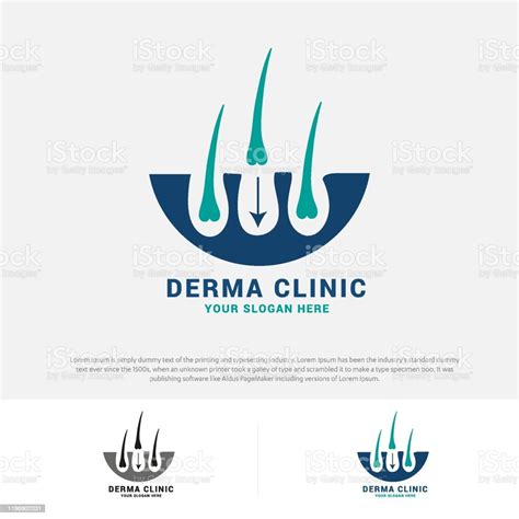 헤어 케어 피부과 로고 아이콘 세트 여포 기호 탈모증 치료 이식 벡터 그림 개념에 대한 스톡 벡터 아트 및 기타 이미지 개념