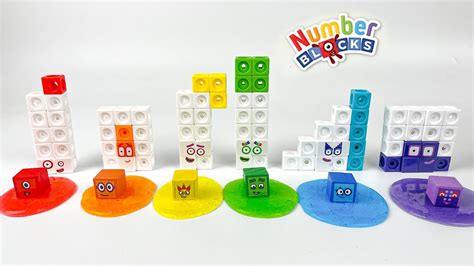 Making Numberblocks From Colorful Slimes Satisfying Video Asmr Youtube