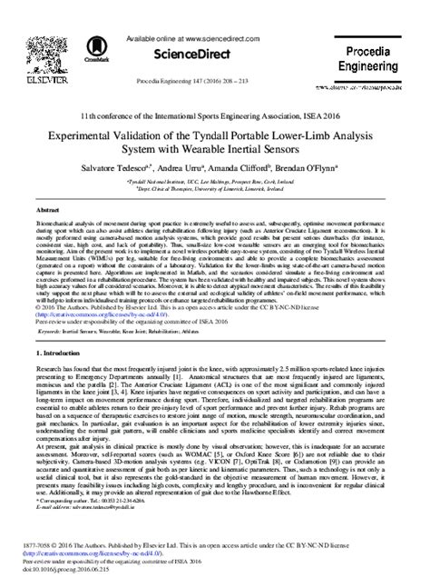 Pdf Experimental Validation Of The Tyndall Portable Lower Limb Analysis System With Wearable