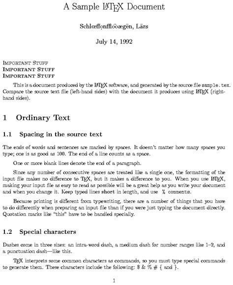 Latex Document Telegraph