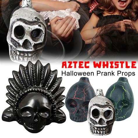 Silbato Azteca Auténtico Silbato Azteca Escalofriante De Muerte Grito