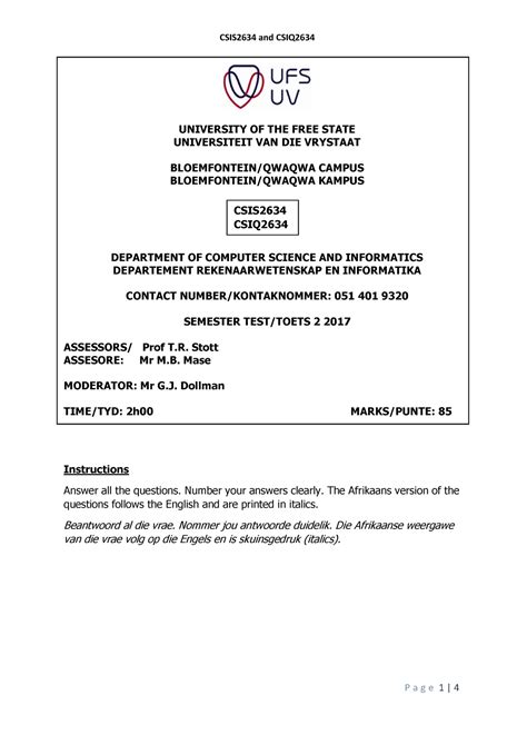 Samplepractice Exam February 2017 Questions Warning Tt Undefined Function 32 University