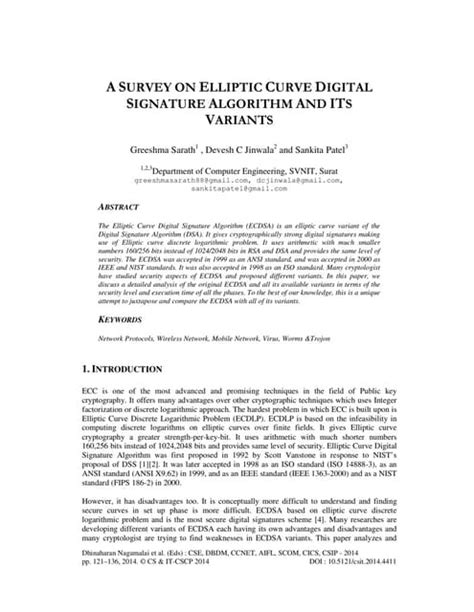 Elliptic Curve Cryptography Pdf Physics Science